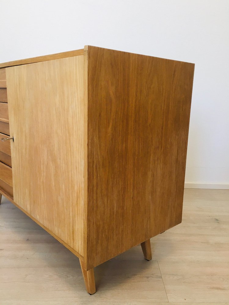 Oak Model U-453 Sideboard by Jiri Jiroutek, 1970s for sale at Pamono