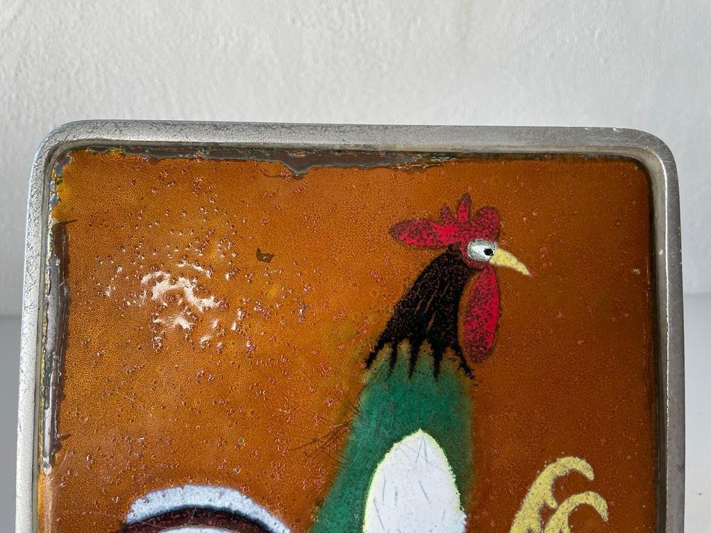 Aluminum Rooster Door Handles from WSS, Europe, 1940s / 50s, Set of 2 ...