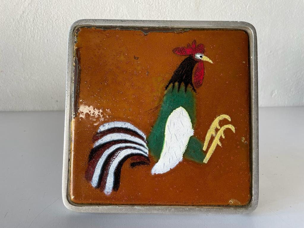 Aluminum Rooster Door Handles from WSS, Europe, 1940s / 50s, Set of 2 ...