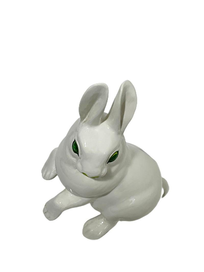 Mid-Century Rabbit Figure in Ceramic by Ronzan for sale at Pamono