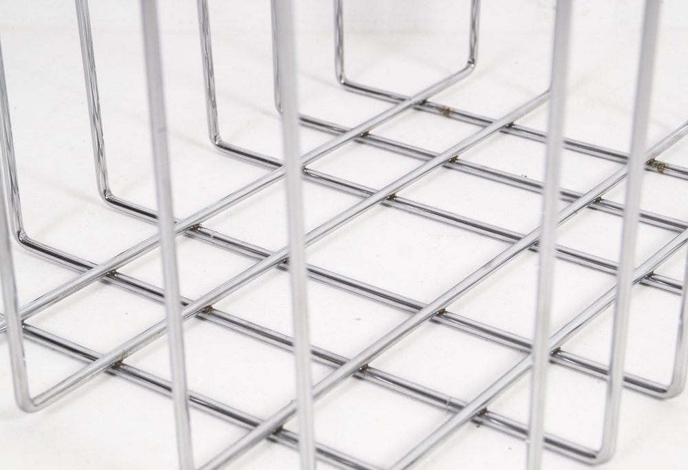 Vintage Chrome-Plated Magazine Rack in the of Style Willi Glaeser for ...