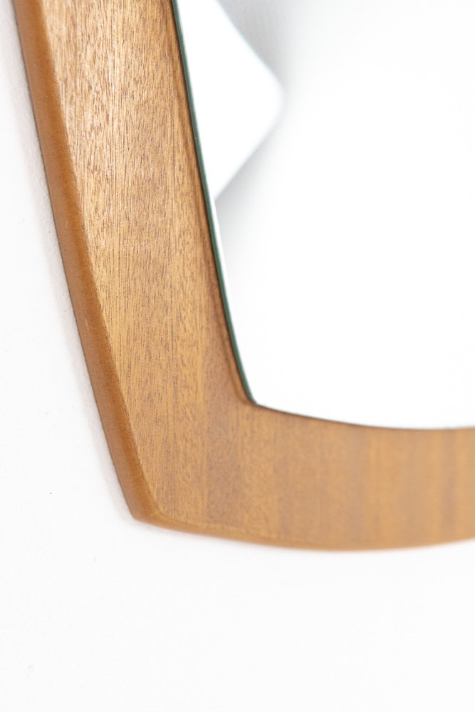 Mirror in Lighter Teak Frame, 1960s for sale at Pamono