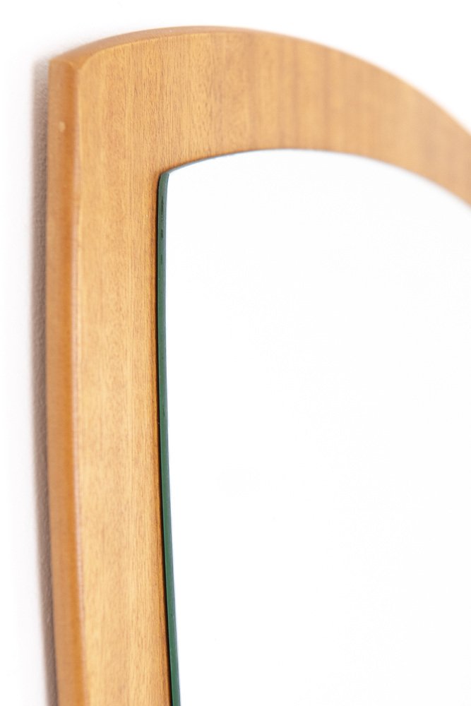 Mirror in Lighter Teak Frame, 1960s for sale at Pamono