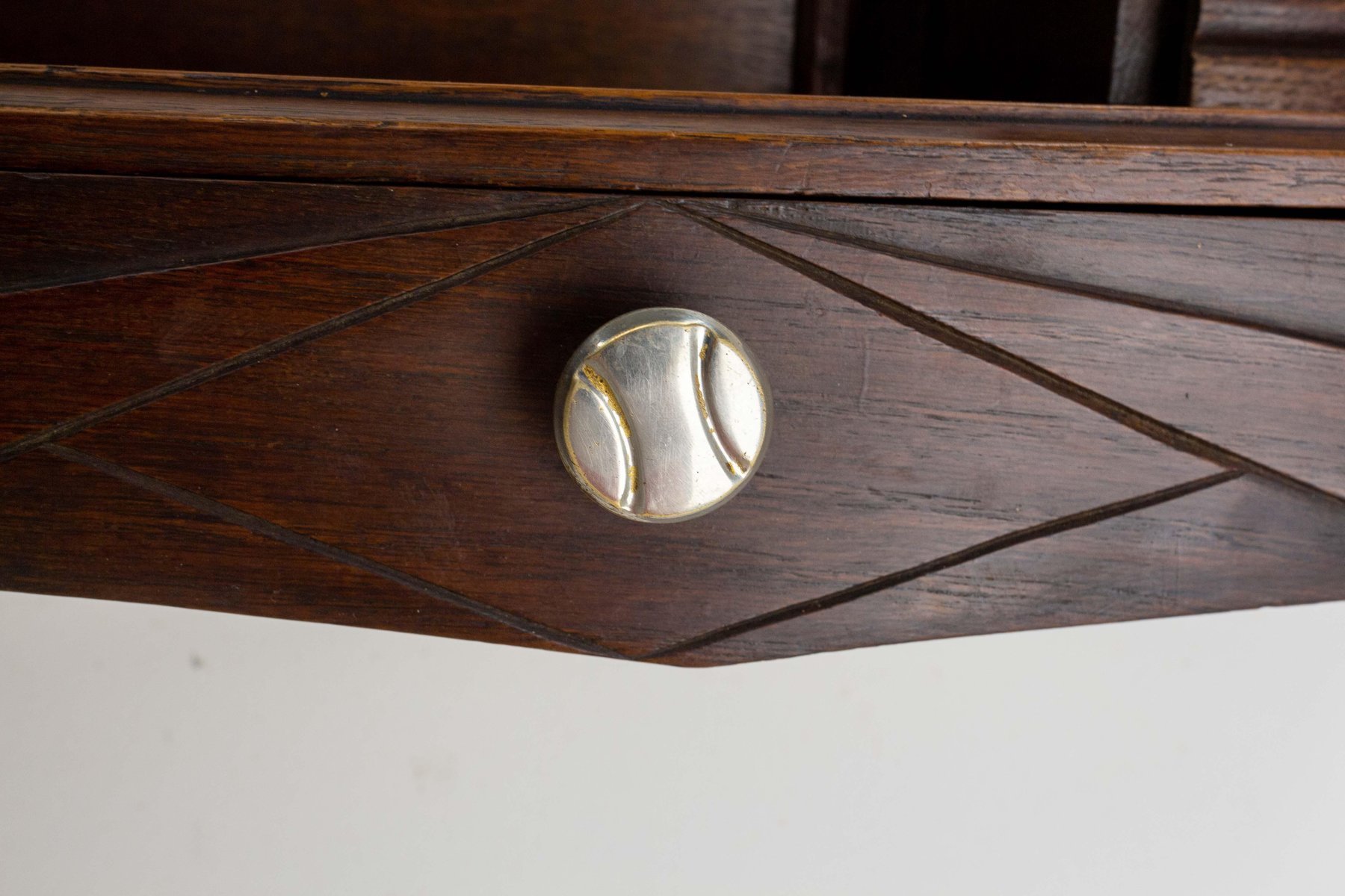 French Art Deco Entry Shelf with Cabinet & Drawers in Swiss Alp style ...