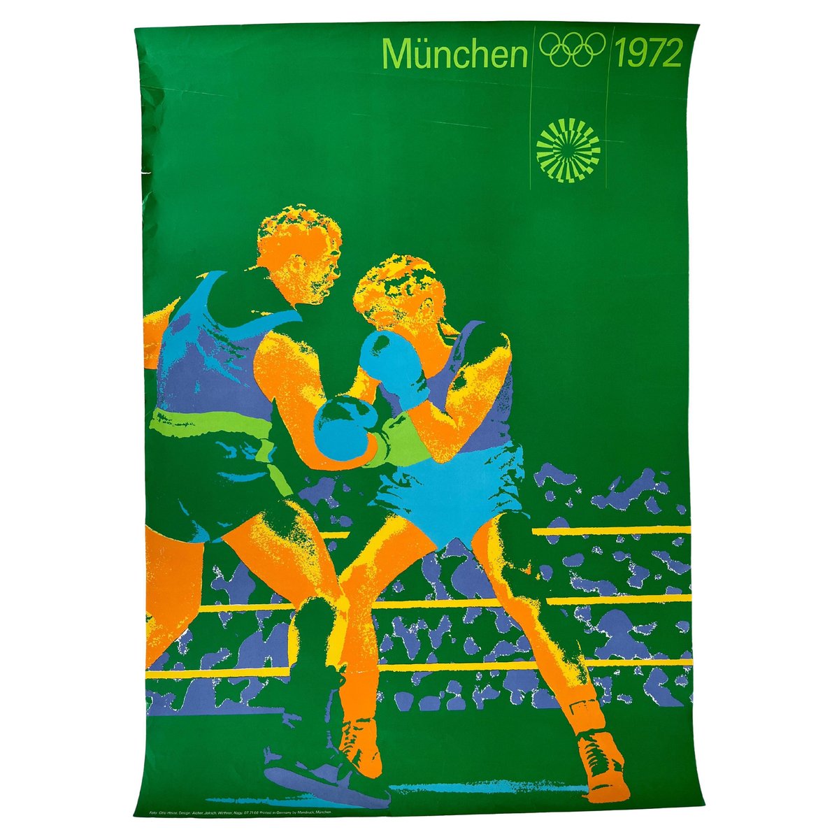 München Olympiade Boxing Poster von Otl Aicher, 1972 bei Pamono kaufen