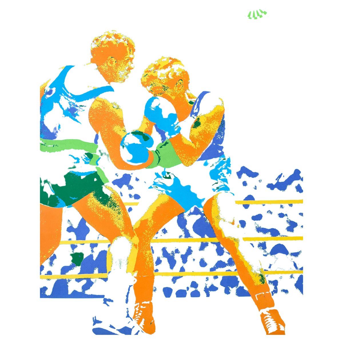 Munich Olympic Games Boxing Poster by Otl Aicher, 1972 for sale at Pamono