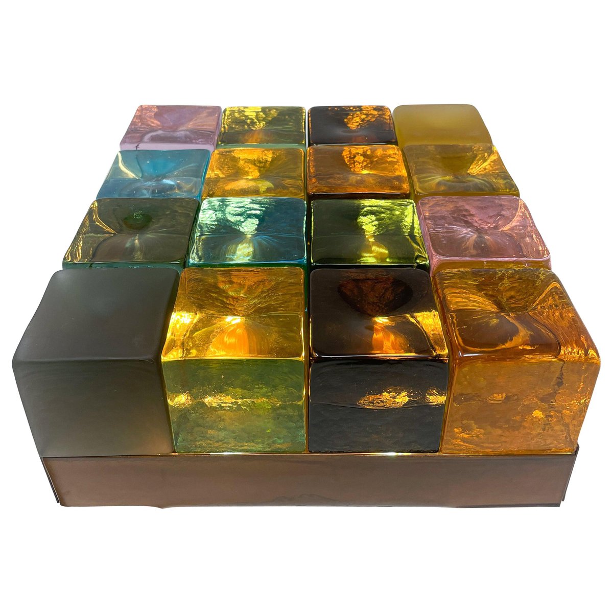 Contemporary Murano Glass Table Lamp in the style of Guisto Toso, Italy ...