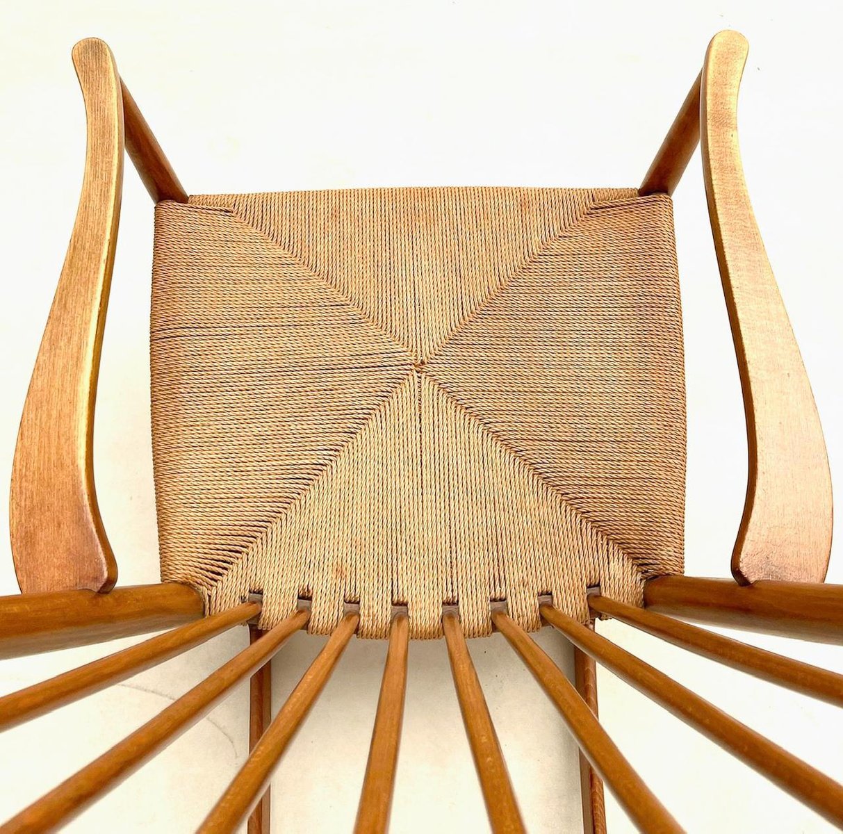 Mid-Century Modern Scandinavian Model J16 Rocking Chair attributed to ...