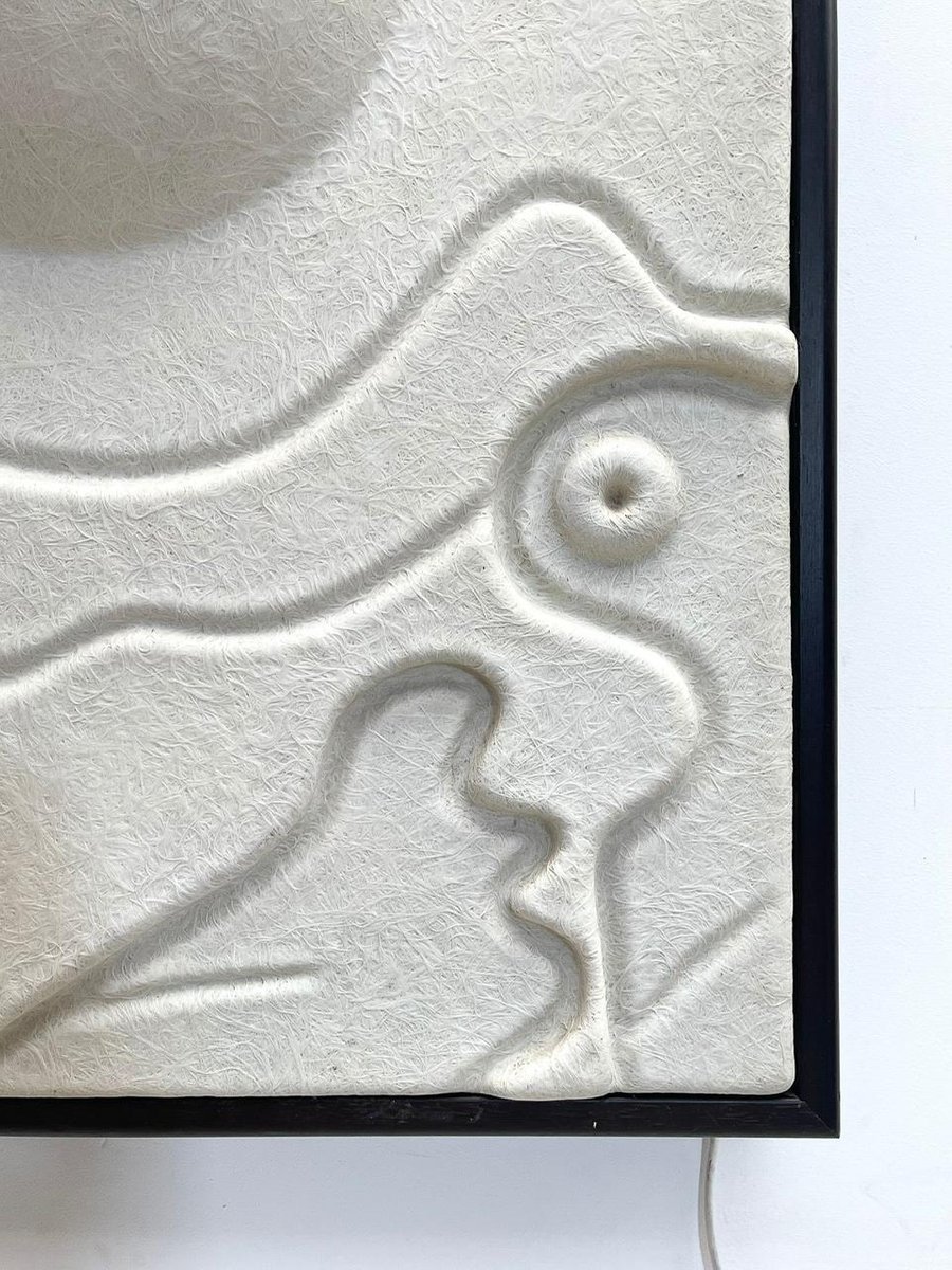 Lightning Wood and Fiberglass Panel, 1980s for sale at Pamono