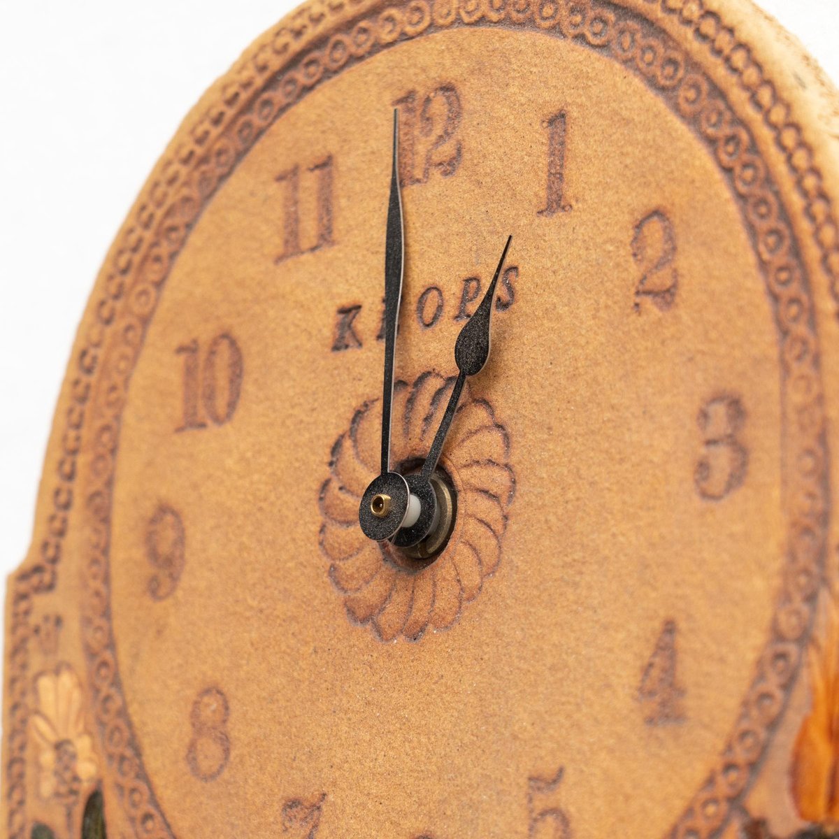 Wall Mounted Ceramic Clock from Roger Capron, 1960s for sale at Pamono