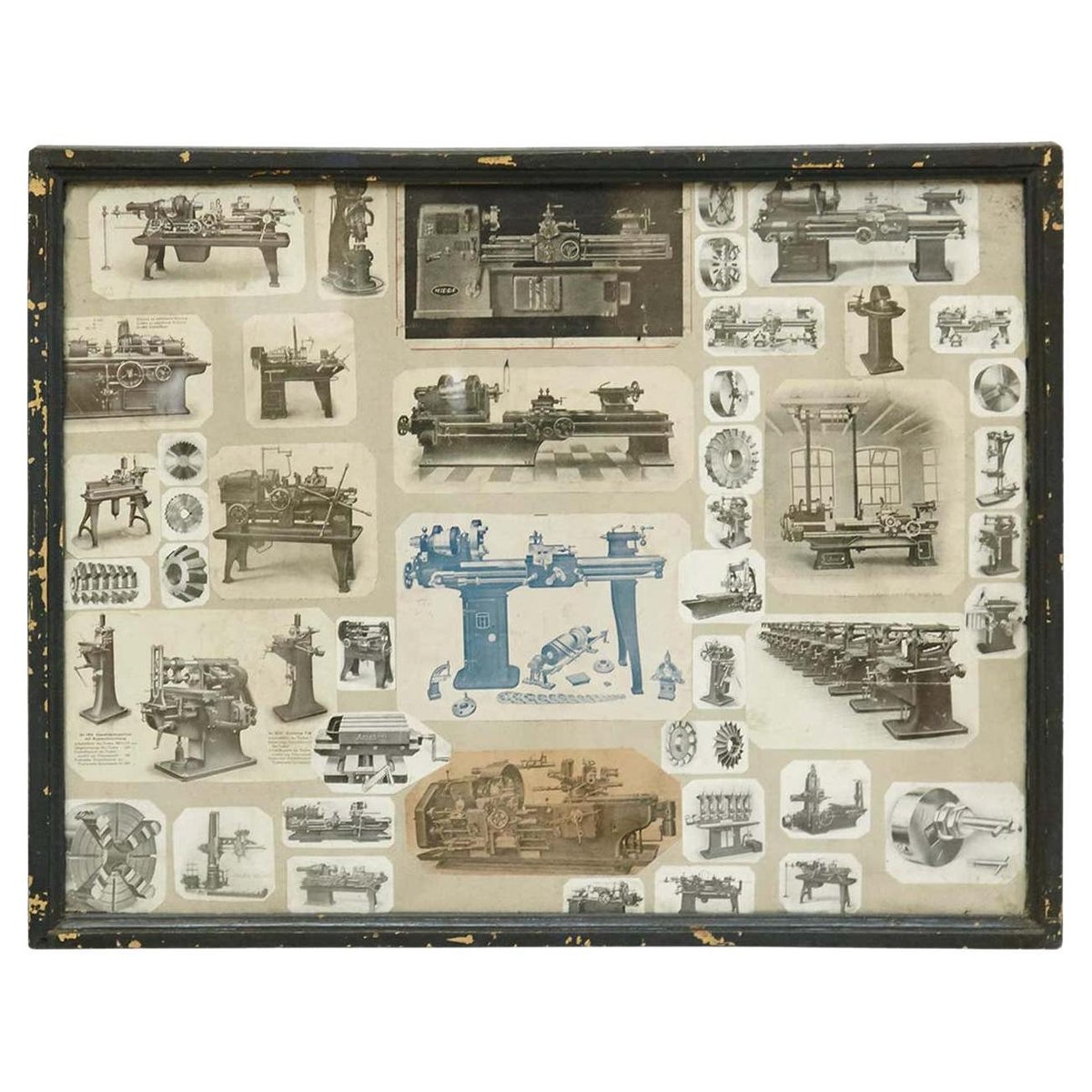 French Artist, Antique Machines Composition, Early 20th Century ...