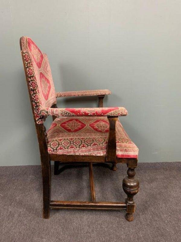 Antique Dutch Red Armchair for sale at Pamono