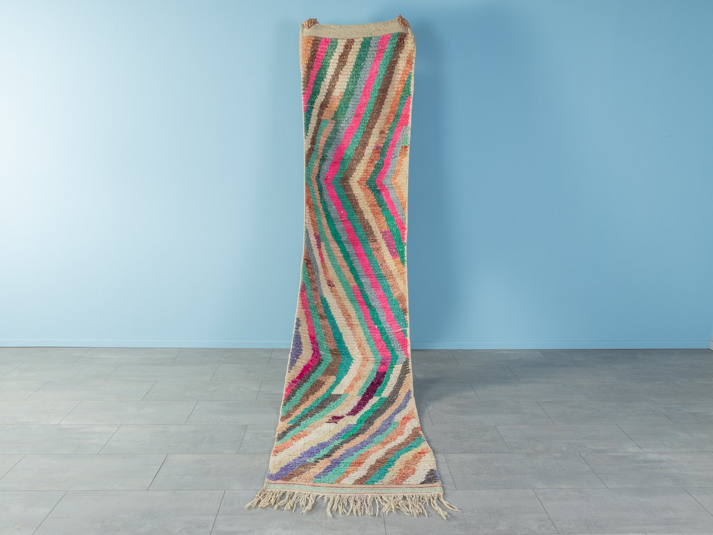Vintage Berber Runner Rug Carpet, 1980s for sale at Pamono
