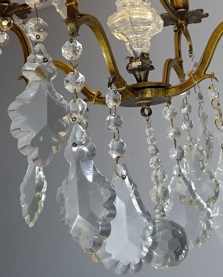 French Crystal Chandelier, 1890s for sale at Pamono