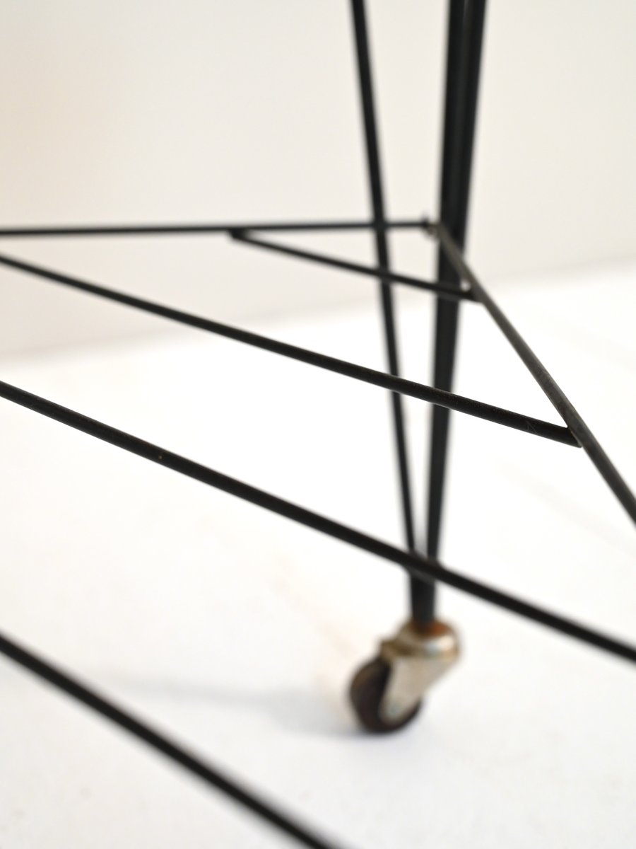 Vintage Scandinavian Metal Structure Table, 1960s for sale at Pamono