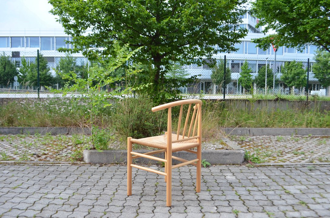 Modern Danish Model J-151Beech Dining Chair by Erik Ole Jorgensen for ...