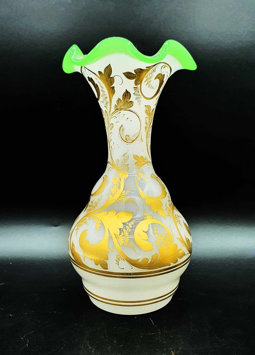 Antique Napoleon Iii Opaline Glass Vases, France, Set of 2 for sale at ...