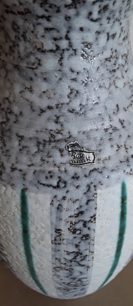 Vintage German Ceramic Vase with Geometric Patterns, 1960s for sale at ...