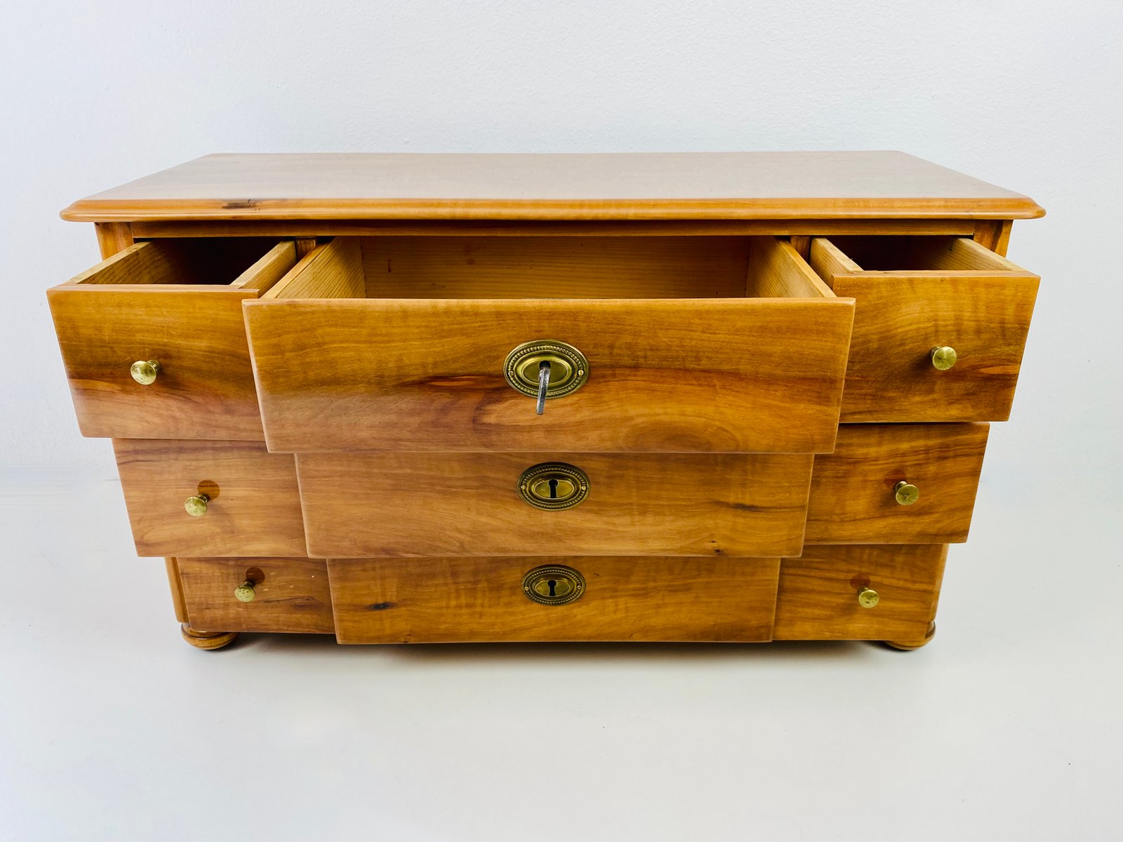 Vintage Jewelry Box in Cherry Wood for sale at Pamono