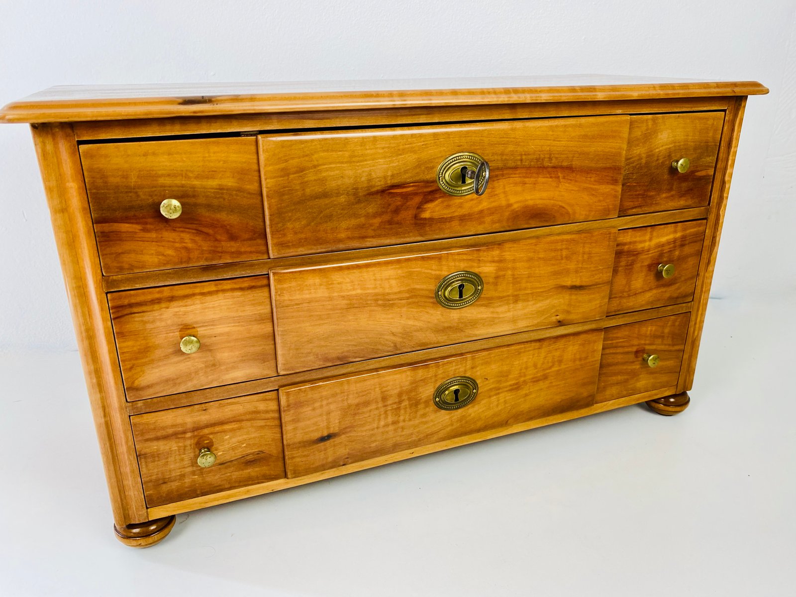 Vintage Jewelry Box in Cherry Wood for sale at Pamono