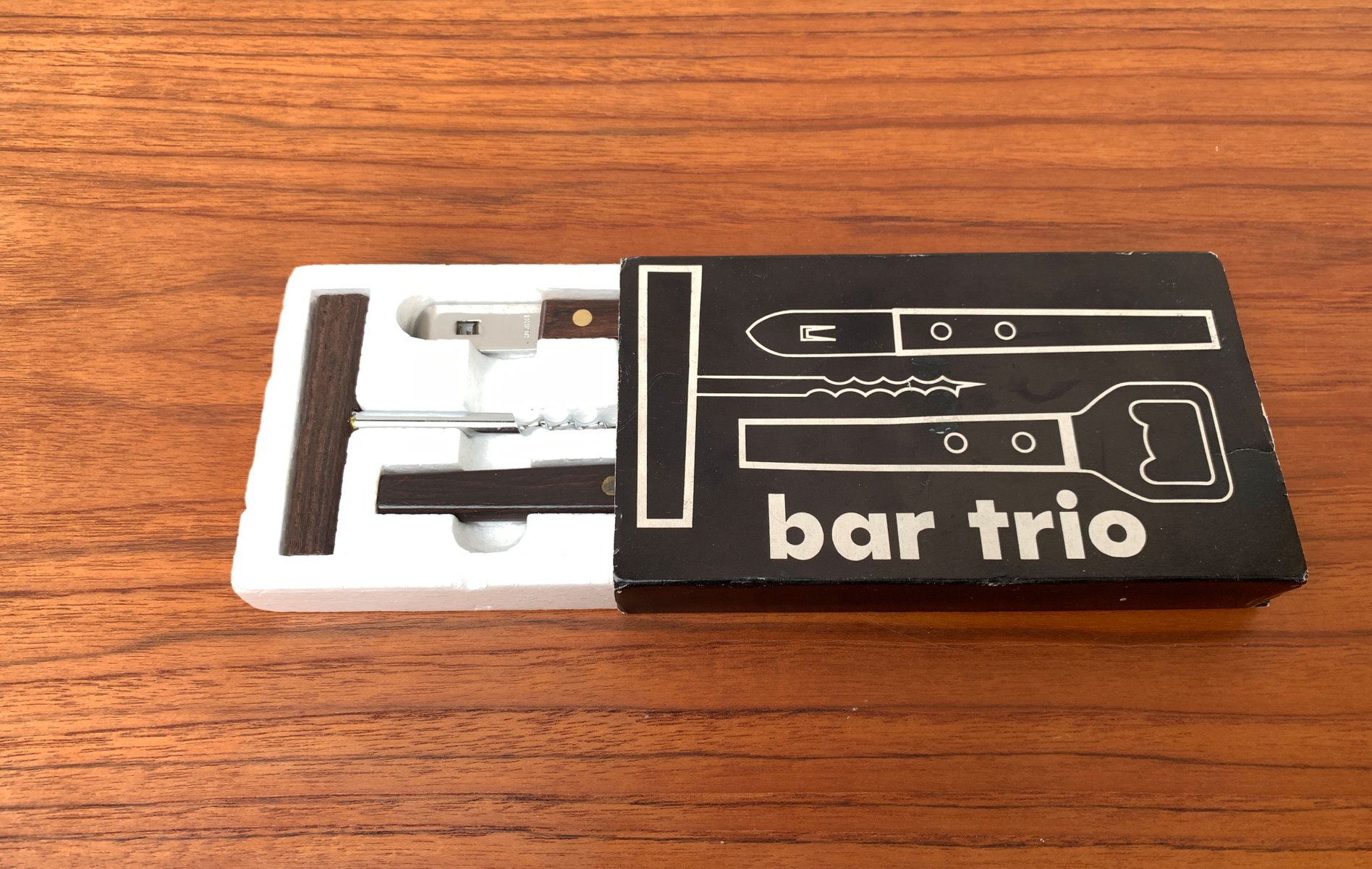 Mid-Century Metal and Wood Bar Trio, Germany, 1960s, Set of 3 for sale ...