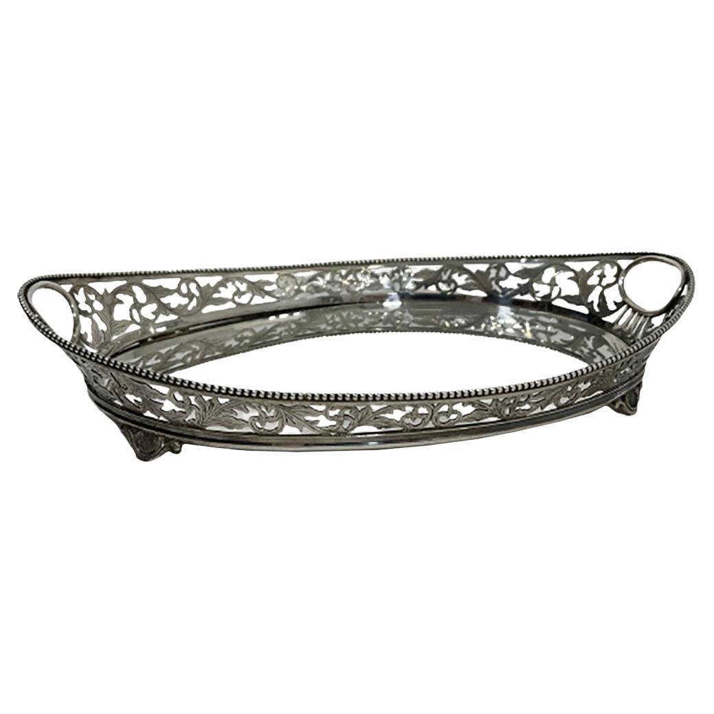 Dutch Silver Tray by W. Brehm, 1920s for sale at Pamono