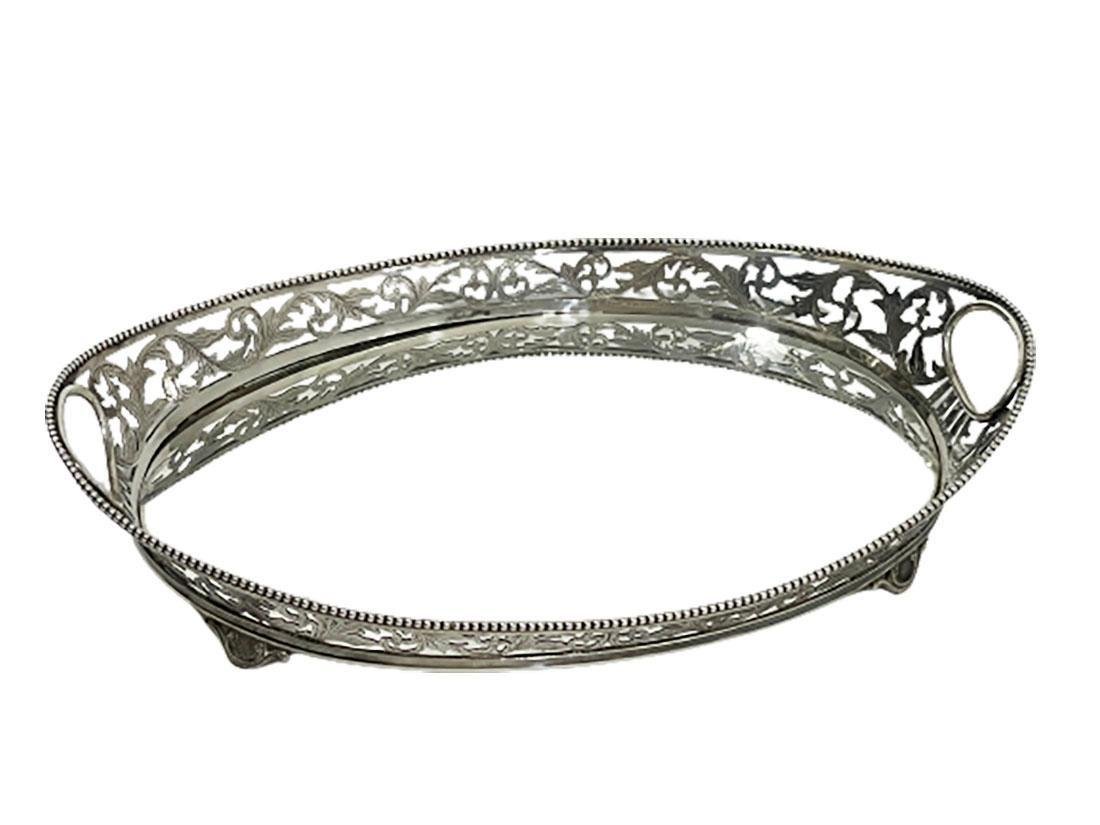 Dutch Silver Tray by W. Brehm, 1920s for sale at Pamono