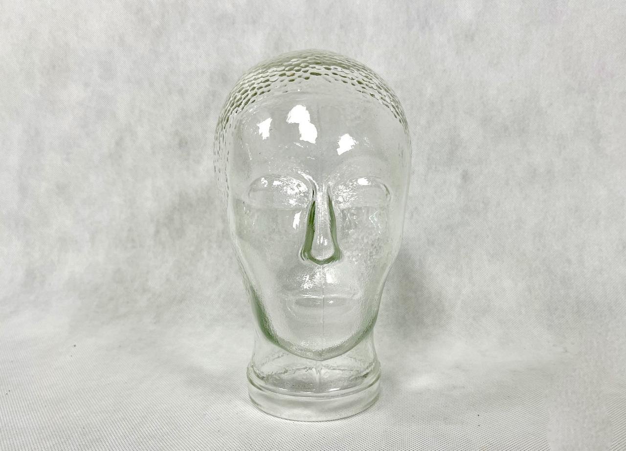 Vintage German Glass Head, 1970s for sale at Pamono