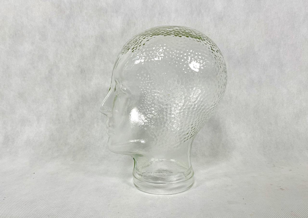 Vintage German Glass Head, 1970s for sale at Pamono