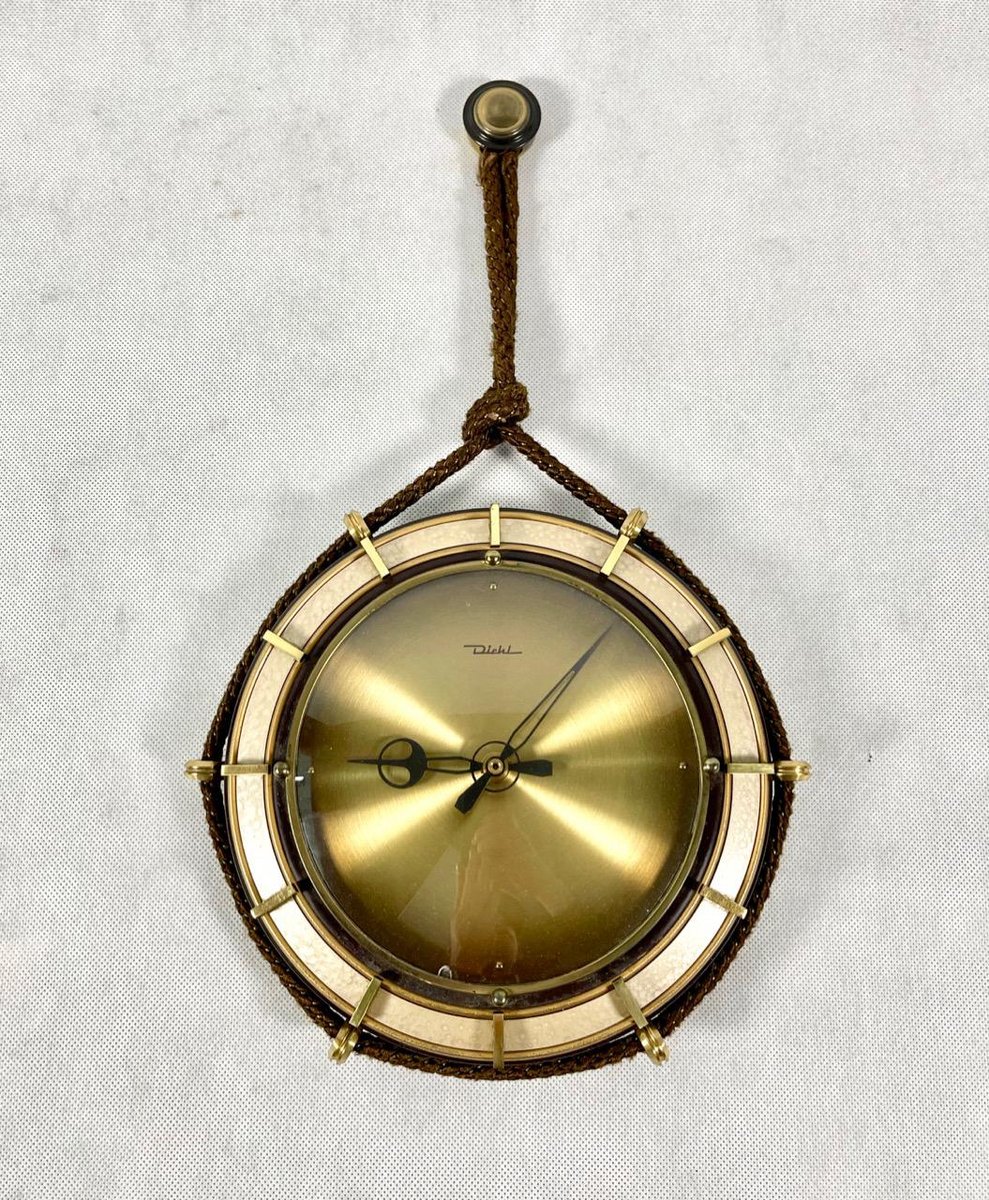 Vintage Wall Clock from Diehl, 1940s for sale at Pamono