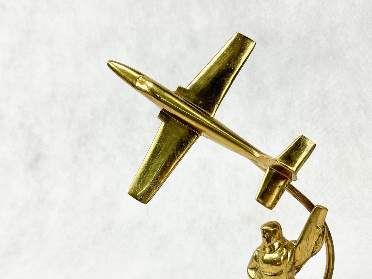 Polish PZL TS-11 Iskra Desk Plane Figurine, 1950s for sale at Pamono