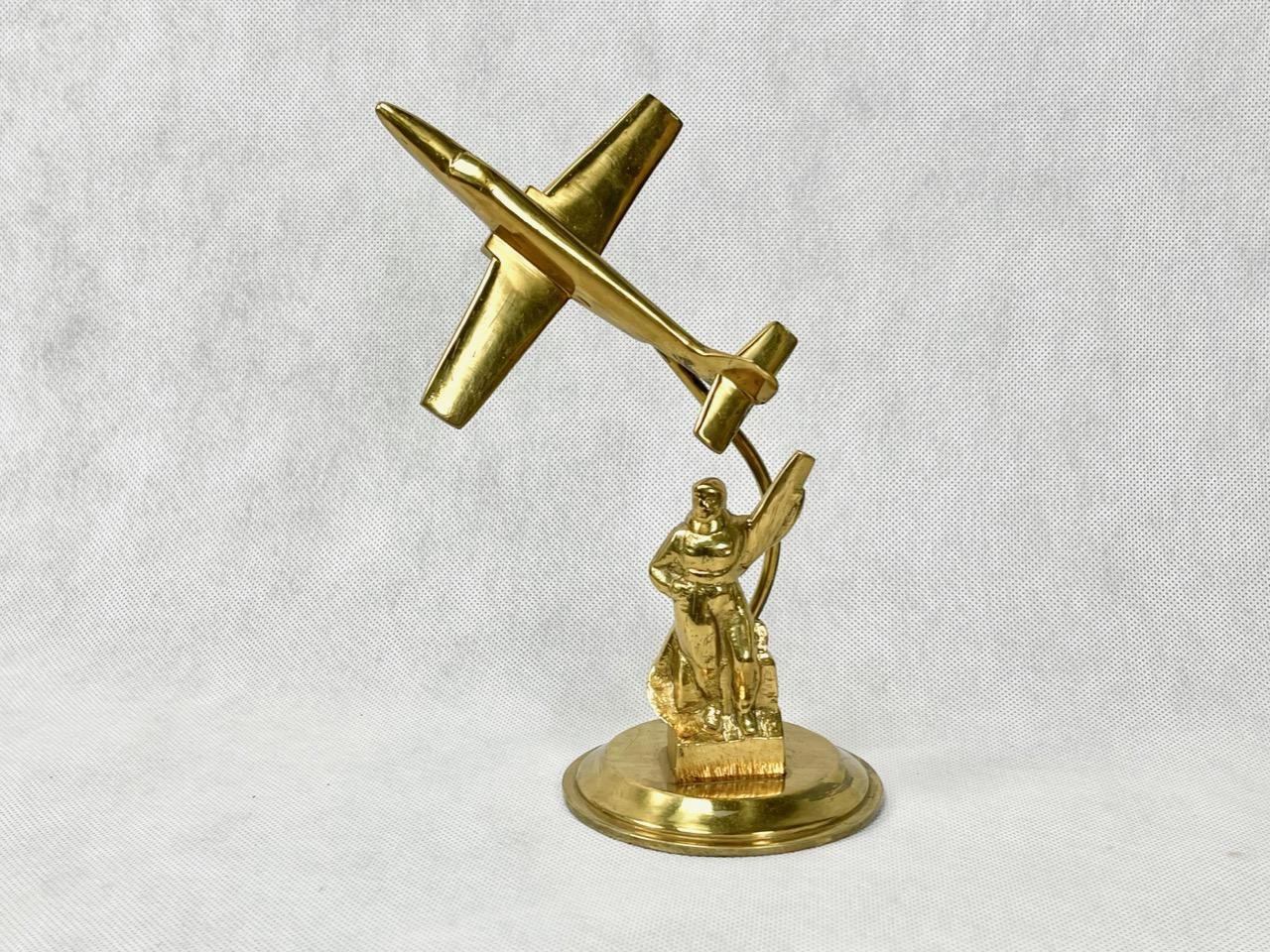 Polish PZL TS-11 Iskra Desk Plane Figurine, 1950s for sale at Pamono