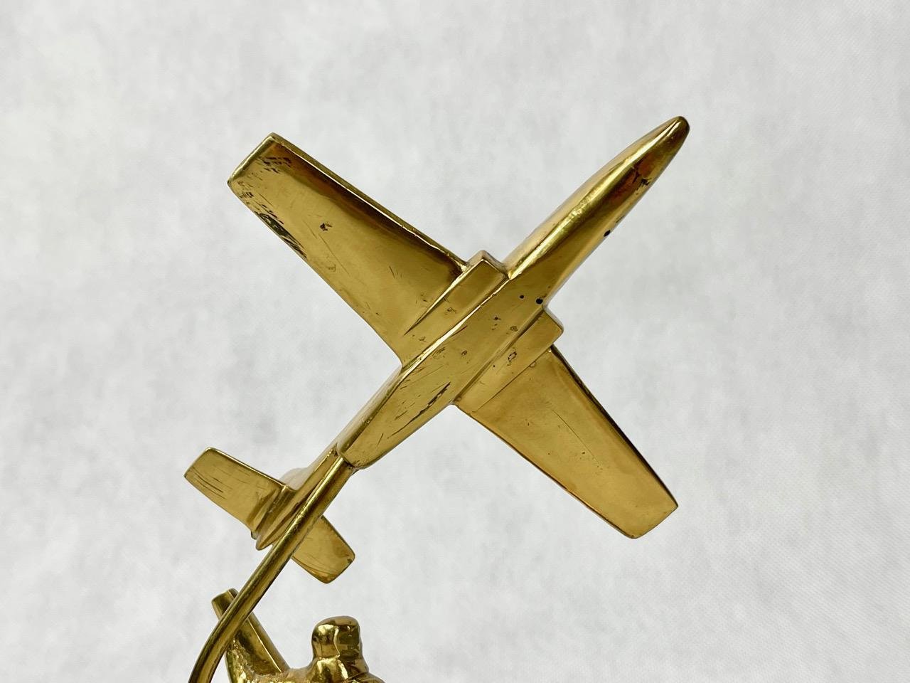 Polish PZL TS-11 Iskra Desk Plane Figurine, 1950s for sale at Pamono