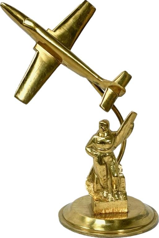 Polish PZL TS-11 Iskra Desk Plane Figurine, 1950s for sale at Pamono