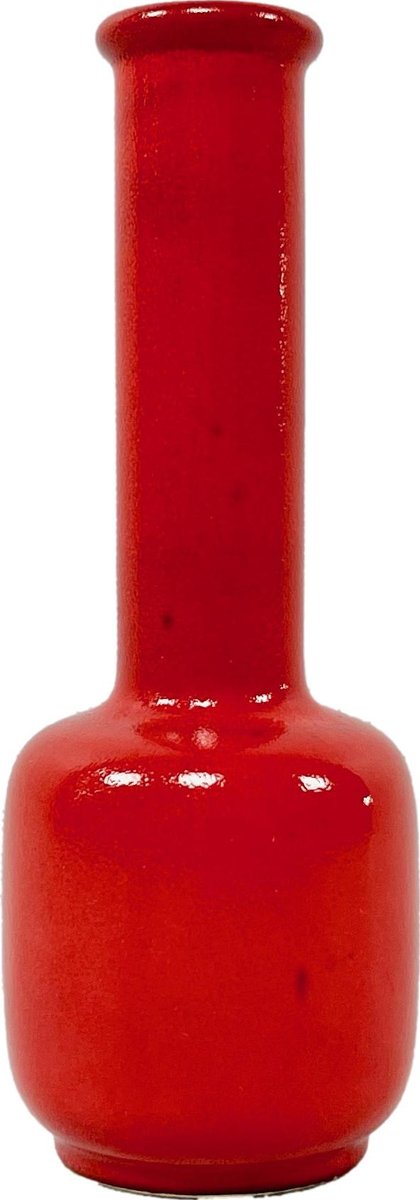 Ceramic Red Table Vase No 127/25 from Steuler, 1970s for sale at Pamono