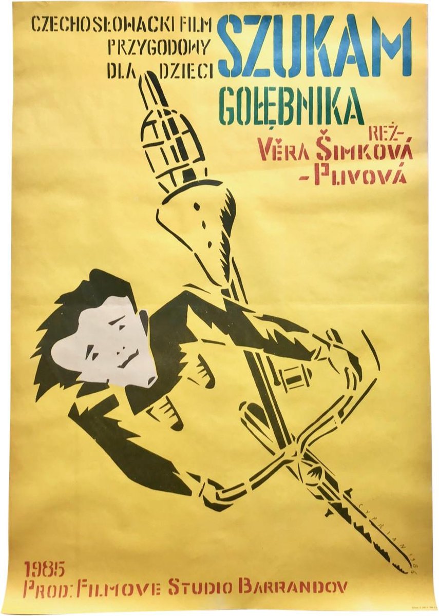 Polish Movie Poster by Cyprian Kościelniak, 1980s for sale at Pamono