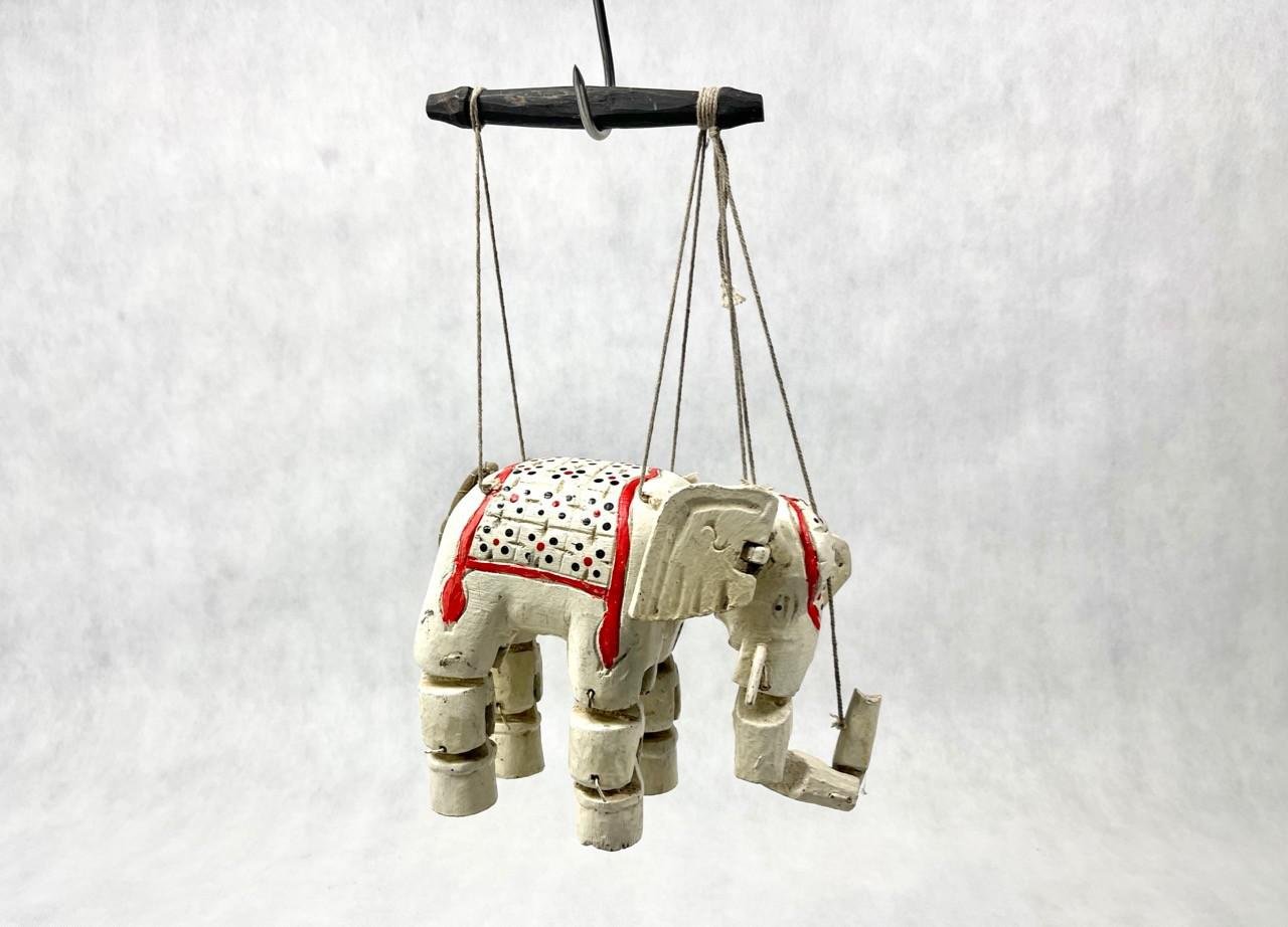 Handcrafted Vintage Marionette Puppet on a String, Burma, 1930s for ...