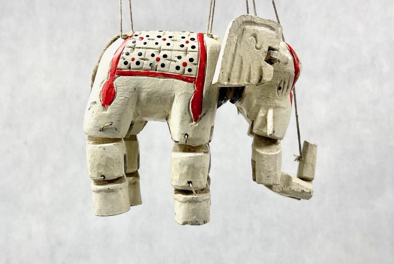 Handcrafted Vintage Marionette Puppet on a String, Burma, 1930s for ...
