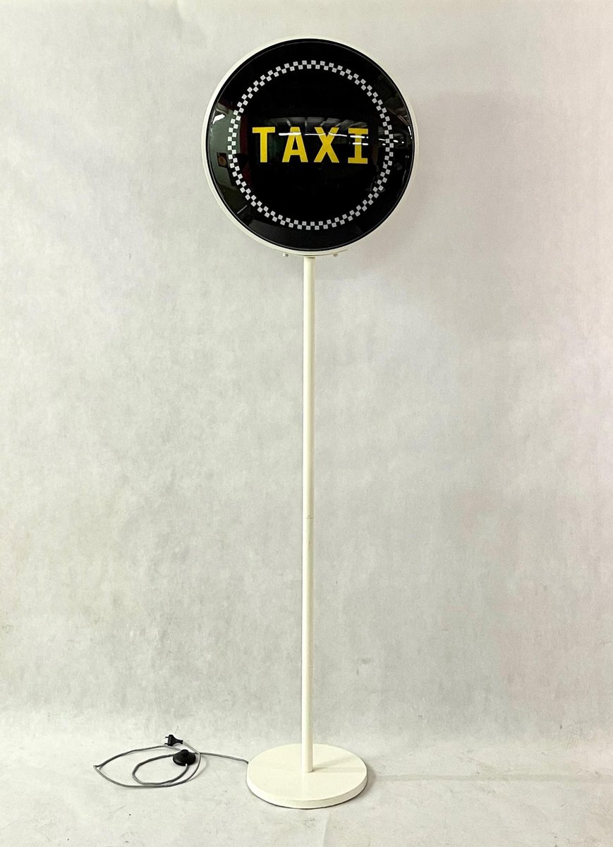 Yellow Cab New York Taxi Floor Lamp/Sign, 1990s for sale at Pamono