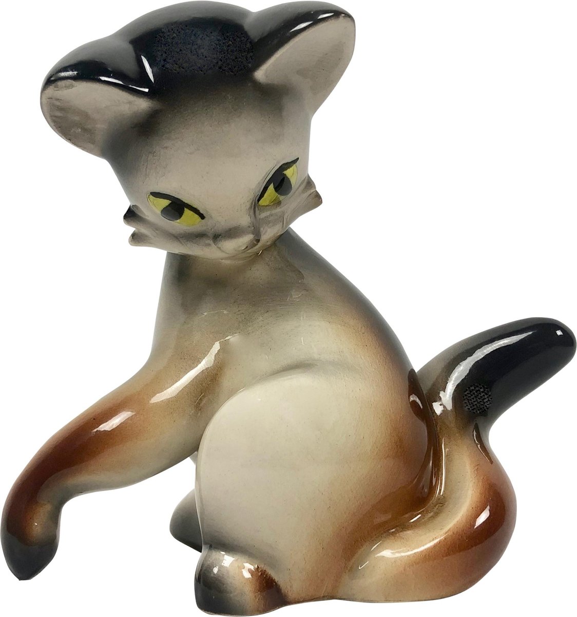 Böhmische Jichokera Bechyně Katzenfigur, Lata 60. bei Pamono kaufen