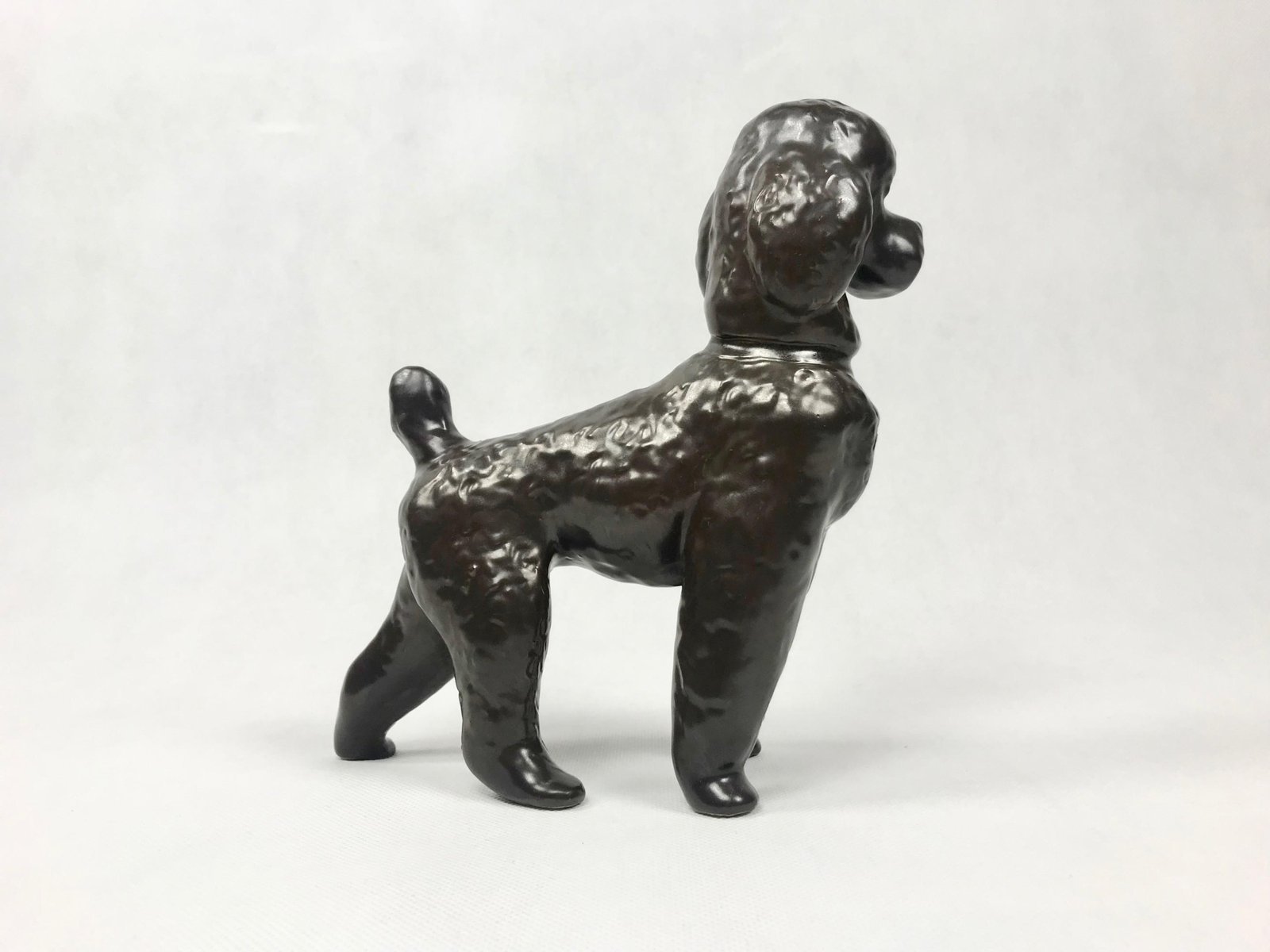 Ceramic Poodle Figurine from Znojmo, 1960s for sale at Pamono