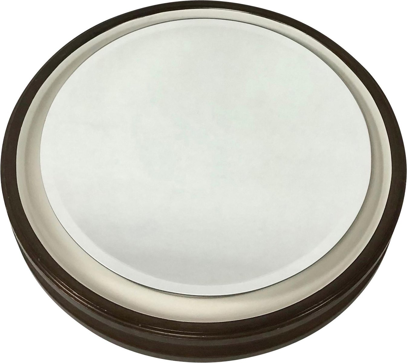 Illuminated Round Wall Mirror in Ceramic from Müller, 1970s for sale at ...