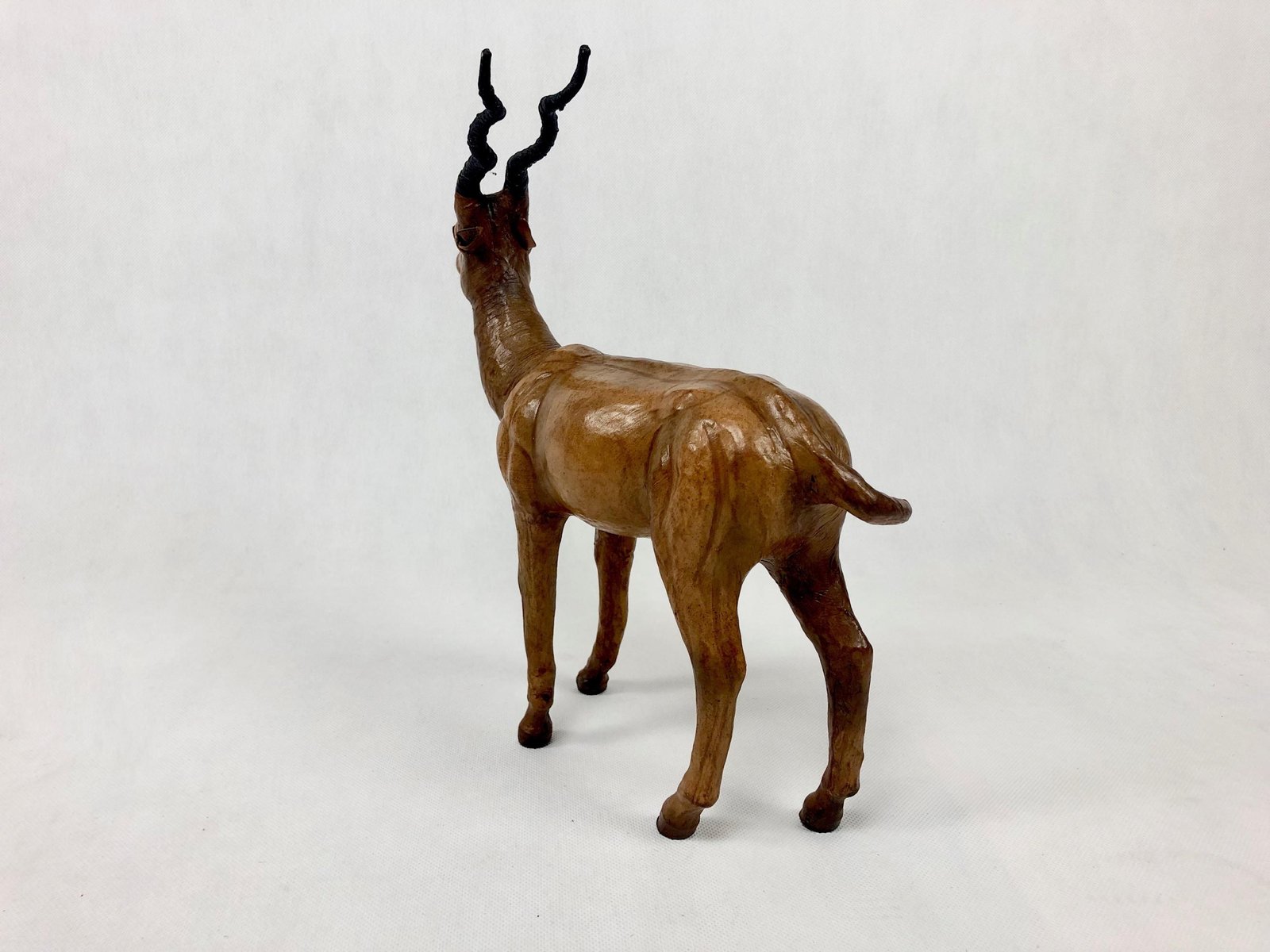 Vintage Leather Antelope Figure, 1960s for sale at Pamono