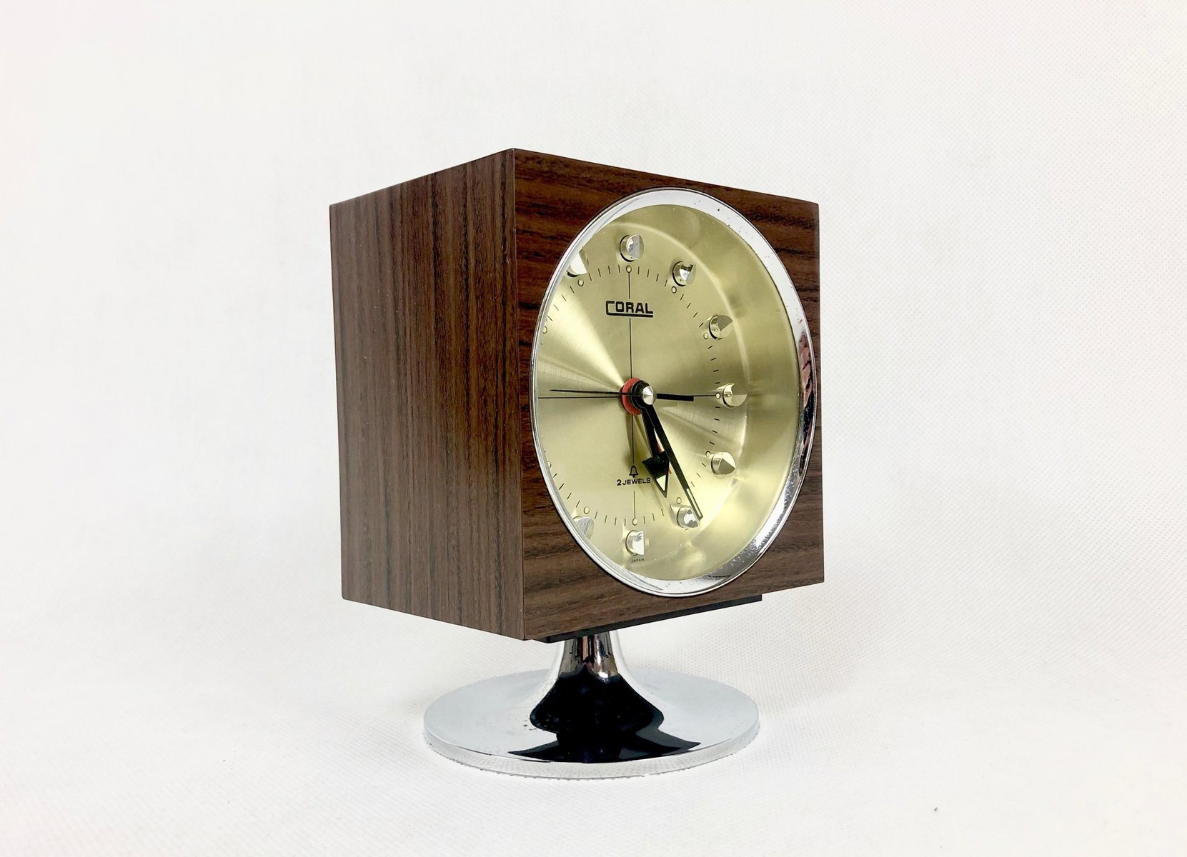 Space Age Tulip Tokyo Tokei Clock from Coral, 1960s for sale at Pamono