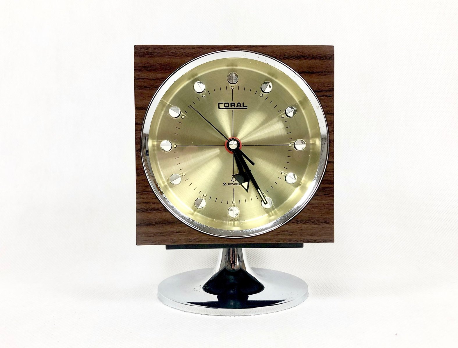 Space Age Tulip Tokyo Tokei Clock from Coral, 1960s for sale at Pamono