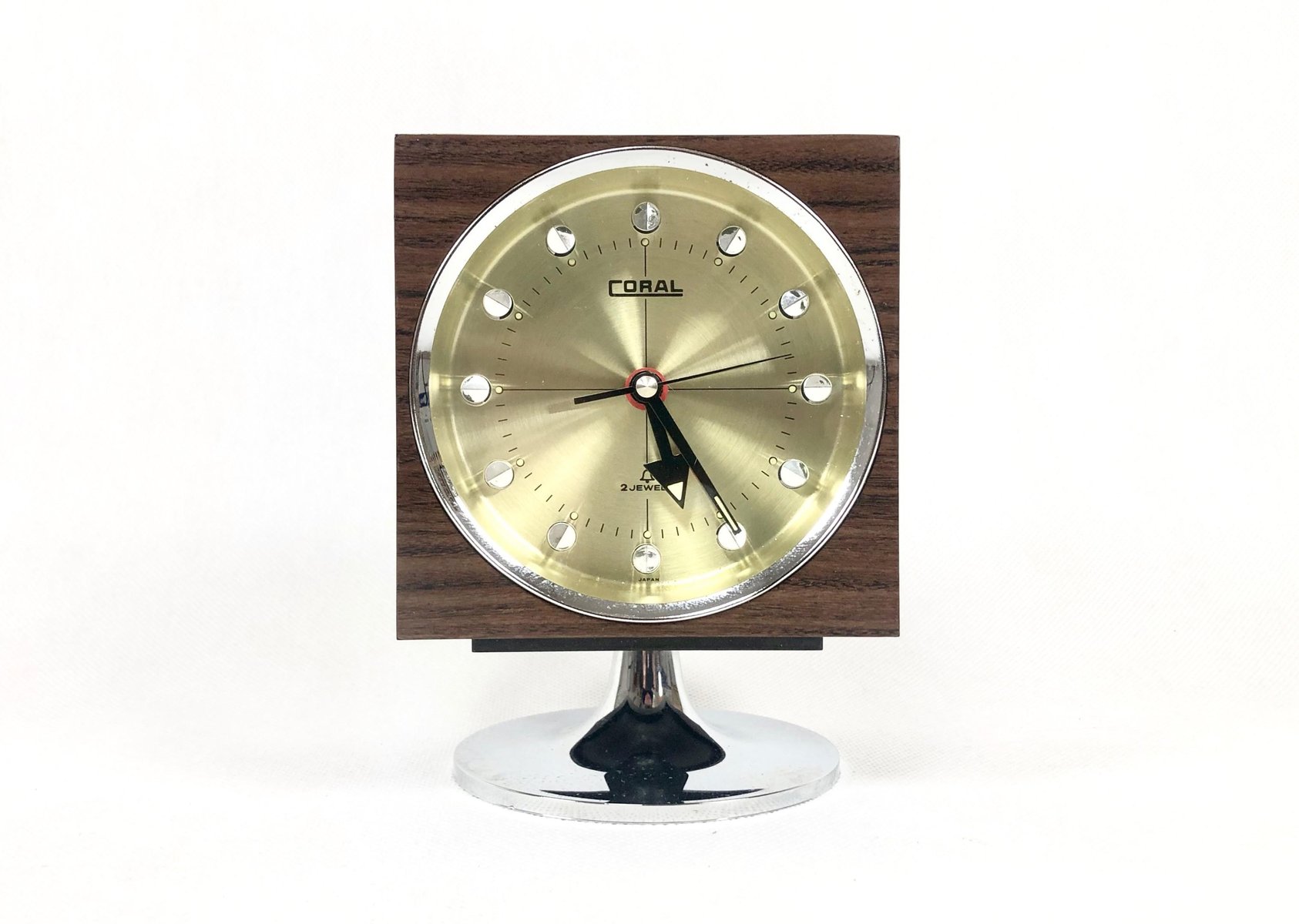 Space Age Tulip Tokyo Tokei Clock from Coral, 1960s for sale at Pamono
