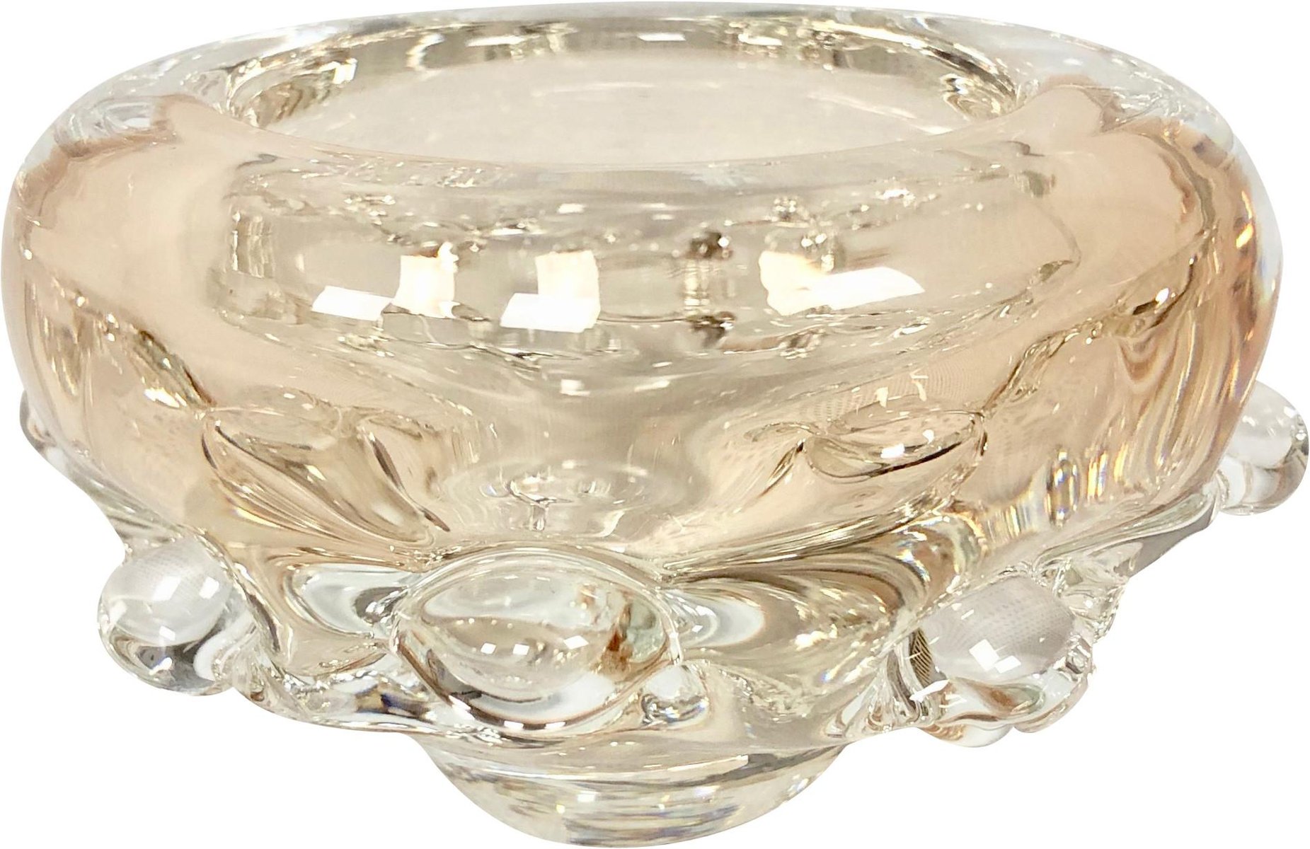 Art Glass Bowl by Josef Hospodka for Chribska Sklarna, 1960s for sale ...