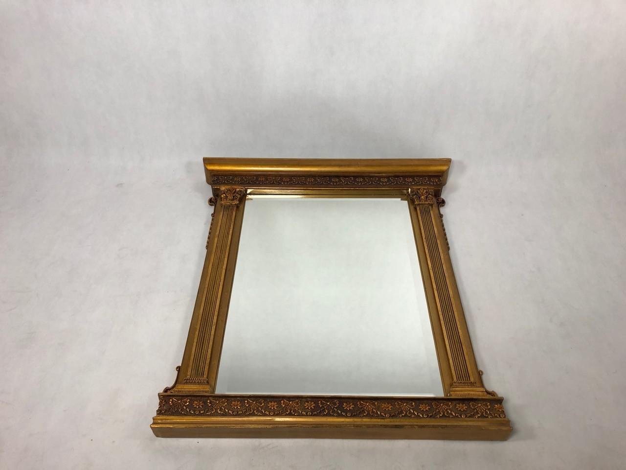 Crystal Mirror in Column Frame for sale at Pamono