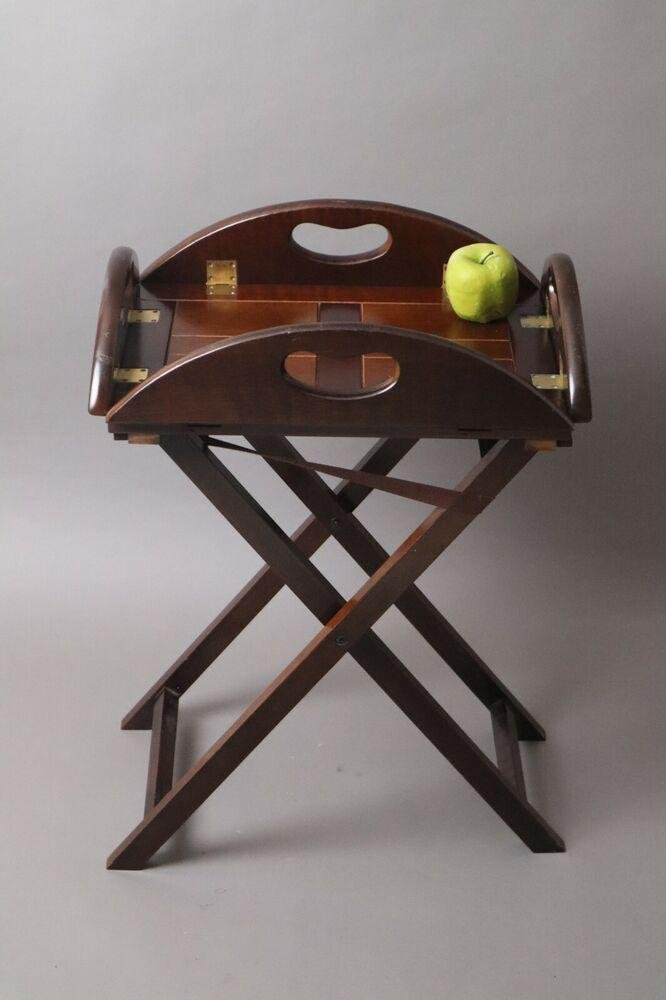 Folding Serving Tray Side Table for sale at Pamono