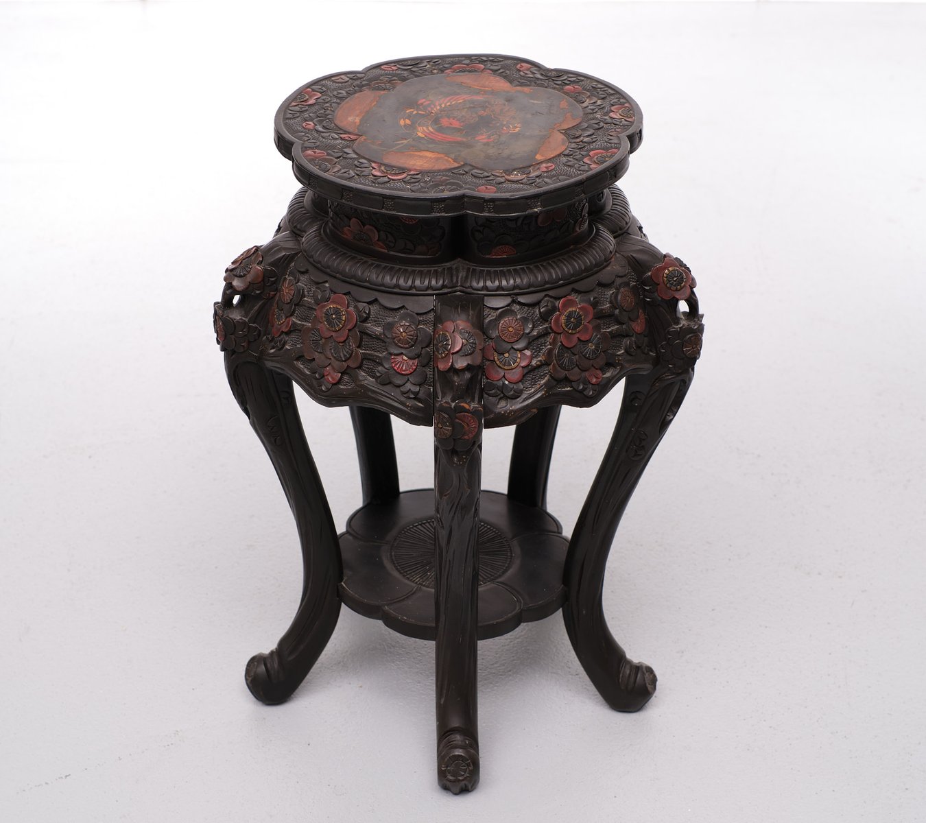Chinese Hand-Carved Side Table, 1920s-1930s for sale at Pamono